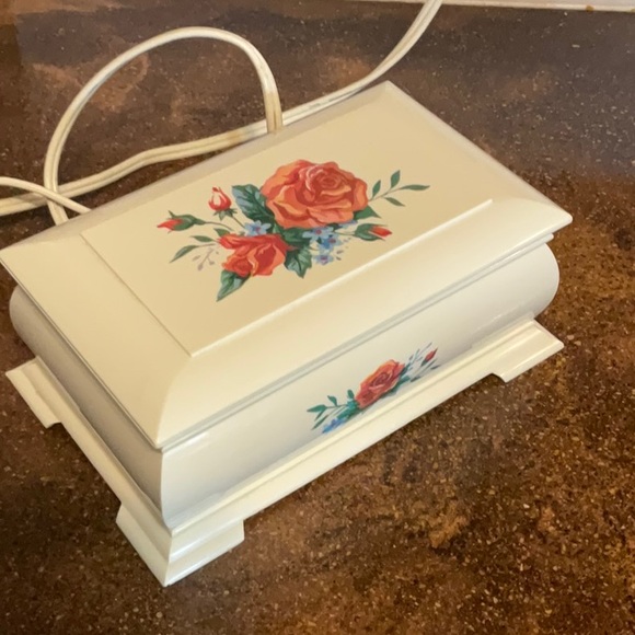 spartus | Accents | Vintage Rose Alarm Clock Trinket Box | Poshmark